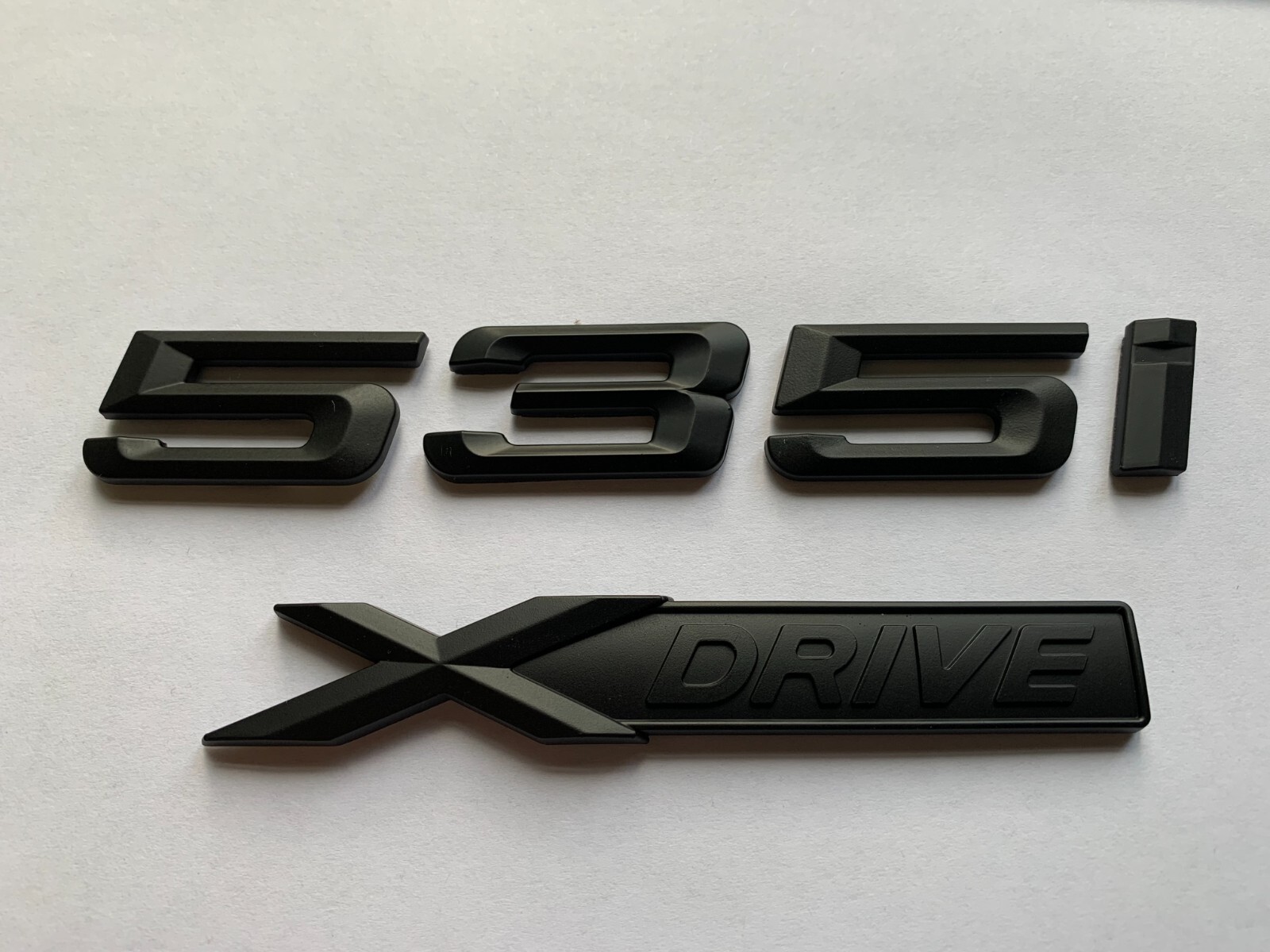 Matt Black 535i XDrive Tailgate Boot Badge Logo FITS BMW F10 F11 G30 ...