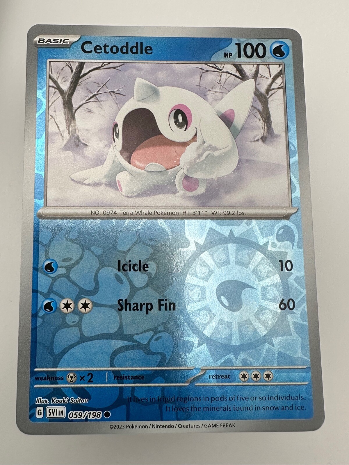 Pokemon TCG Card Scarlet & Violet 059/198 Reverse Holo Cetoddle | eBay UK