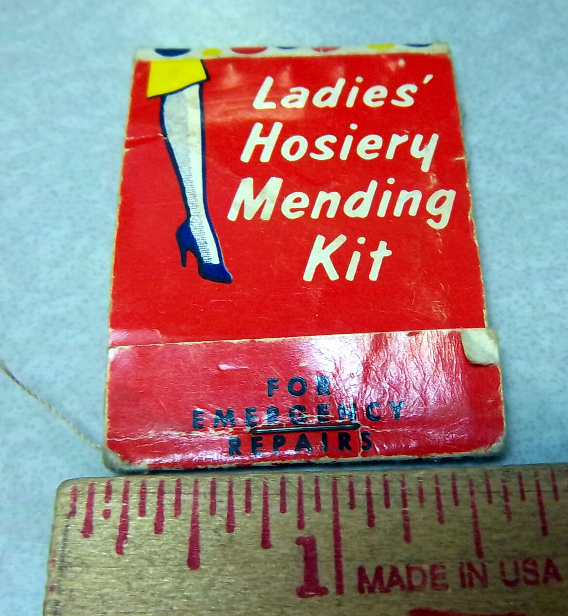 Vintage Wonder Bread Ladies Hosiery Mending kit, sewing needle kit ...