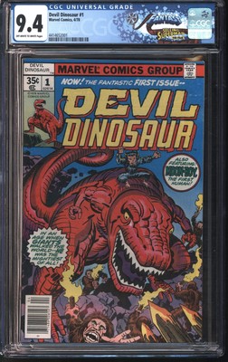 Marvel Comics Devil Dinosaur #1 4/78 FANTAST CGC 9.4 White Pages | eBay