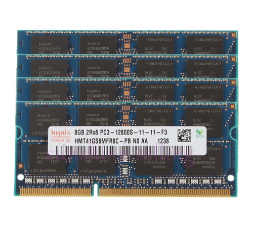 Hynix DDR3 RAM 32 GB 4x 8 GB 2RX8 1600mhz PC3-12800S 204pin SODIMM ...