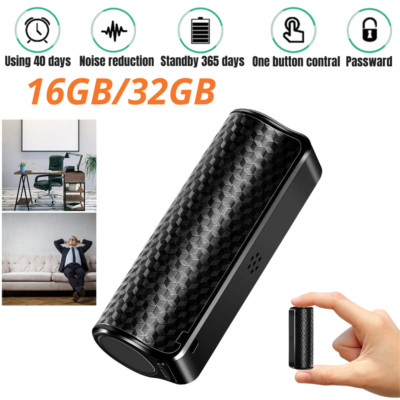 New 32GB Spy Digital Voice Recording Magnetic Mini Hidden Audio ...