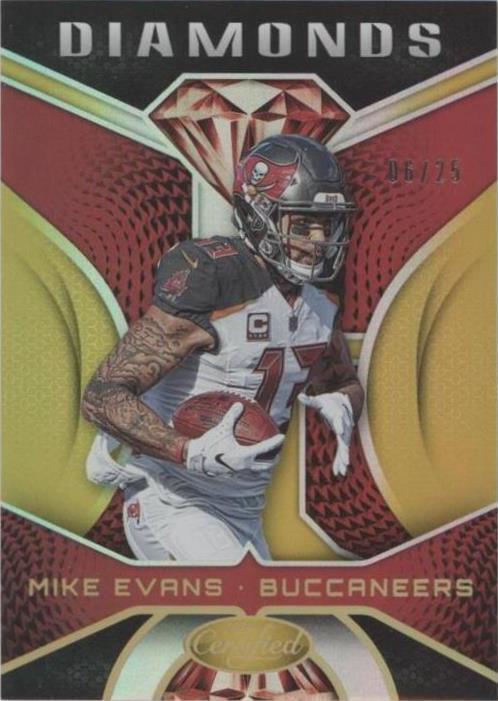 2019 Panini Certified - Diamonds Mike Evans #DI-ME Mirror Gold /25 for ...