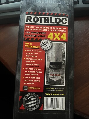 (20) Rotbloc 4x4 Post Wraps Protects Against Rot | eBay
