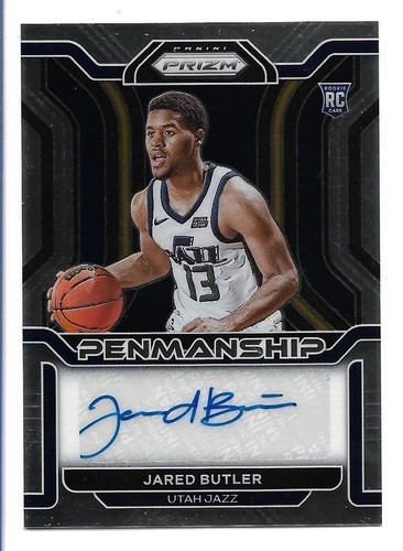 2021-22 Panini Prizm Jared Butler Penmanship Rookie Autograph Uah Jazz ...