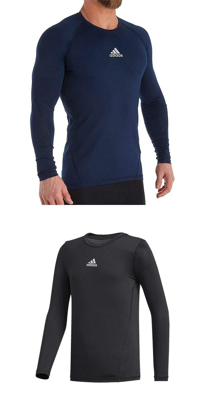 NEW Adidas Mens Athletic Alphaskin Long Sleeve Compression T-Shirt | eBay