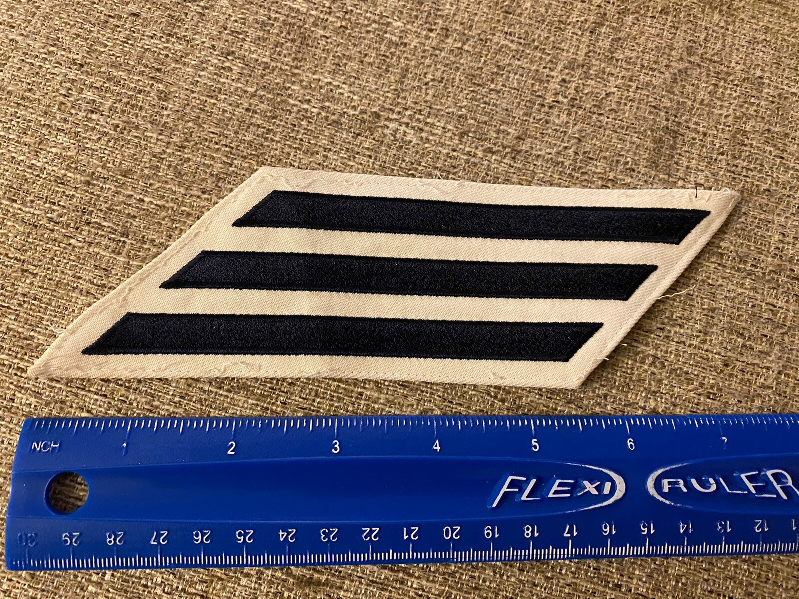 USN US Navy SERVICE STRIPES Black White 3 Hashmark 12 Years Service | eBay