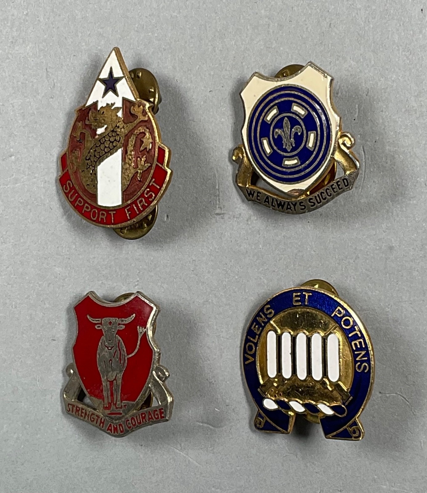 Foreign Made US Army DUI DI Unit Crest Lot of 4 # 1 | eBay