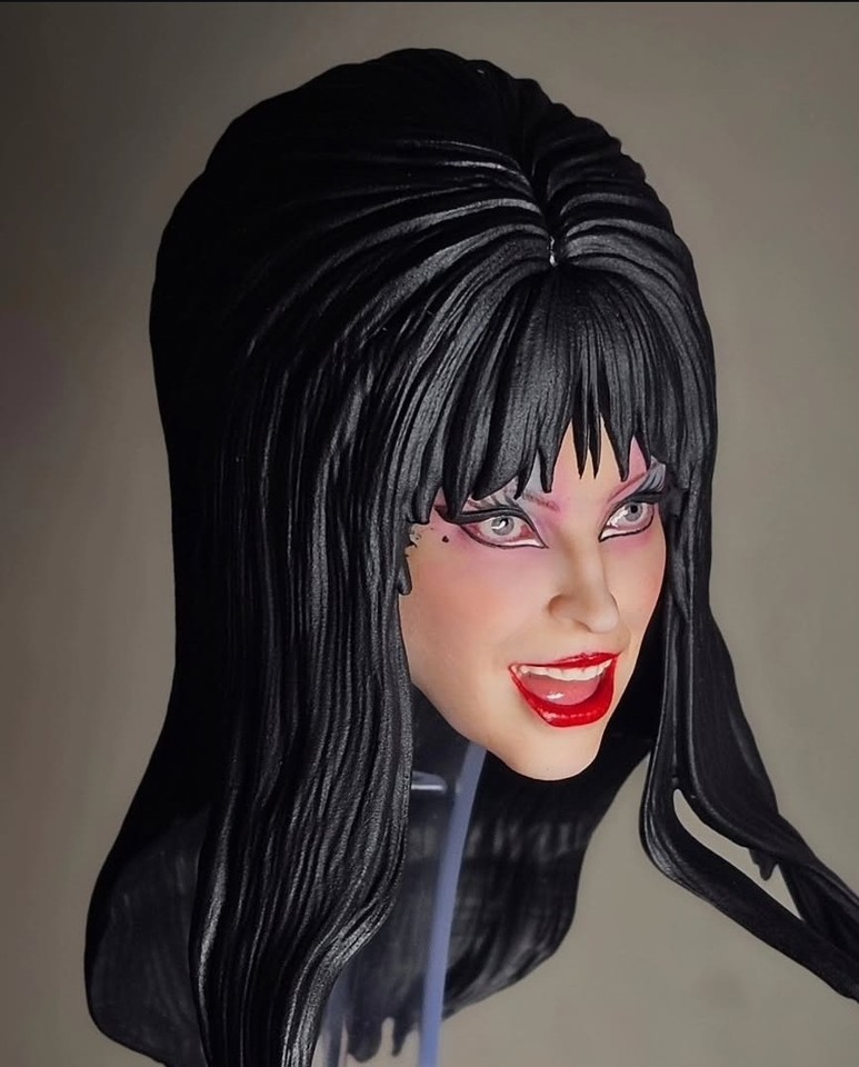 1/6 Custom Elvira Mistress Of The Dark Head Sculpt | eBay