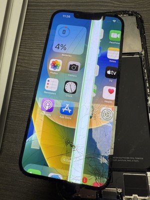 iPhone 13 Pro OEM cracked glass bad lcd - (touch works) | eBay