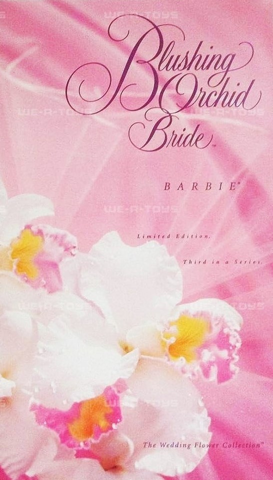 Blushing Orchid Bride Barbie Porcelain Doll The Wedding Flower ...