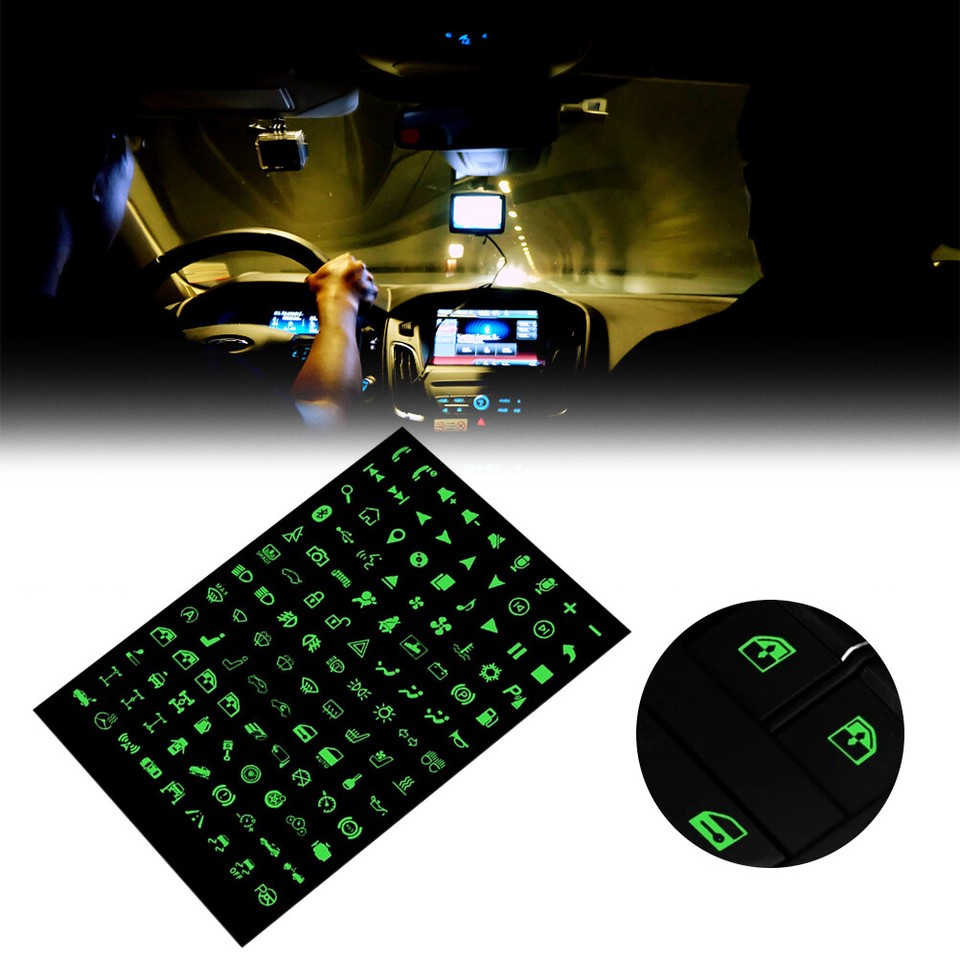 Multifunction Button Stickers Car Luminous Sticker Car Light Stickers ...