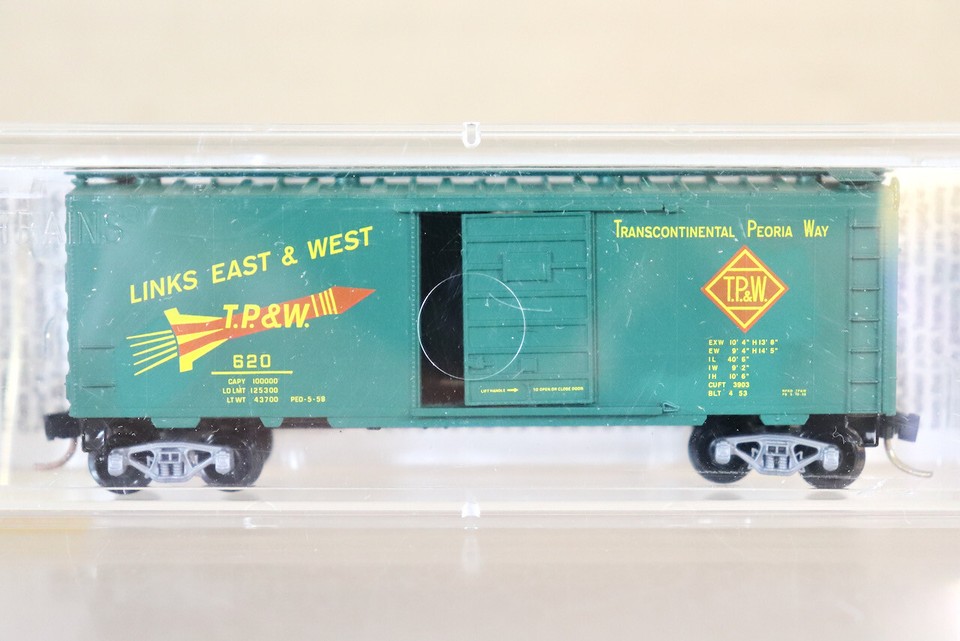 Micro Trains Mtl 20060 N Gauge Toledo Peoria Tp&w 40' Standard Box Car ...