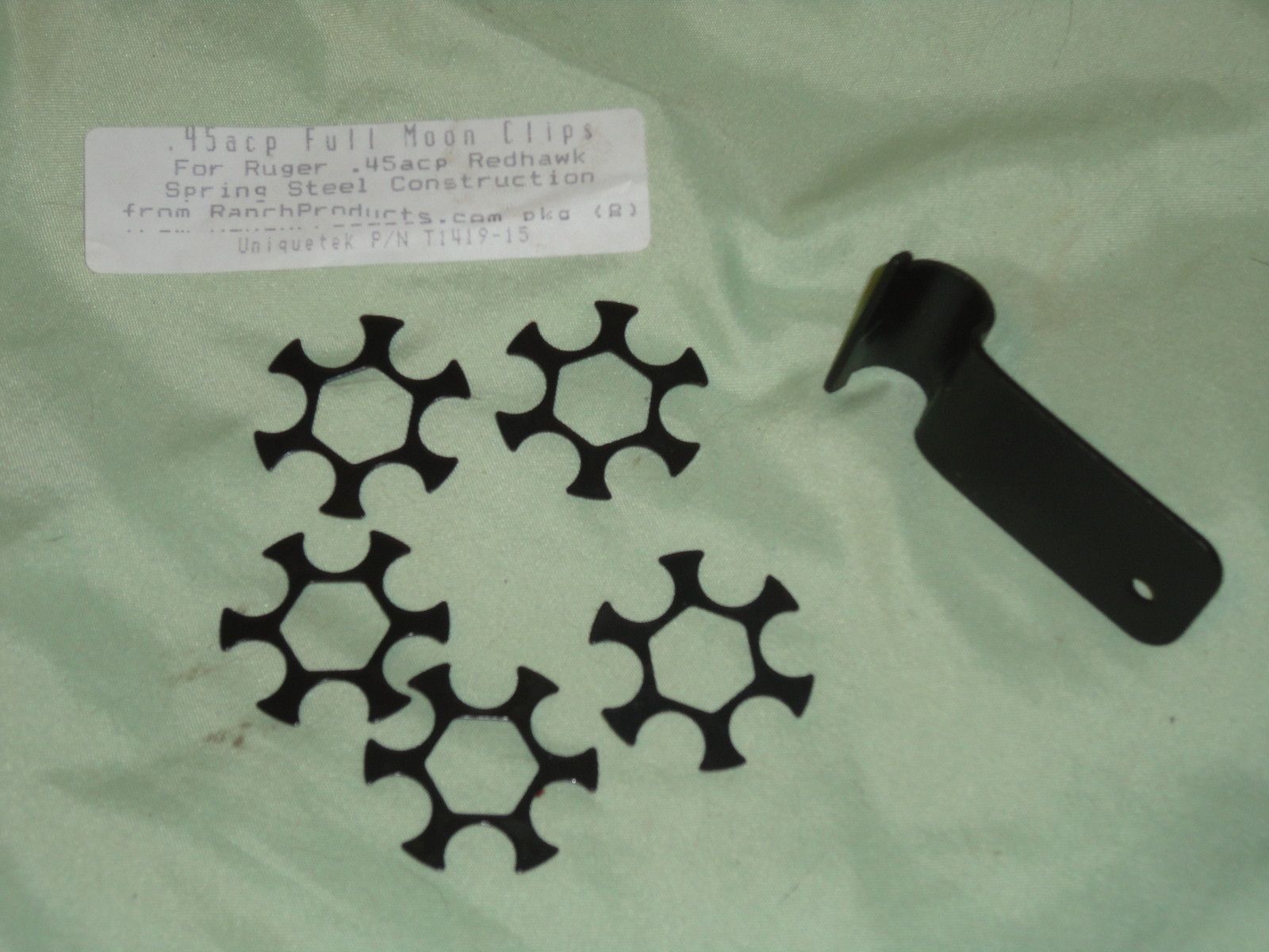 45 full moon clips holds 6 rounds for Ruger Redhawk, with unloader New ...