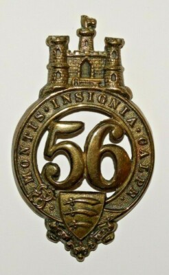 BRITISH MILITARY CAP BADGES, The 56th Essex Regiment of Foot 1874-1881 ...