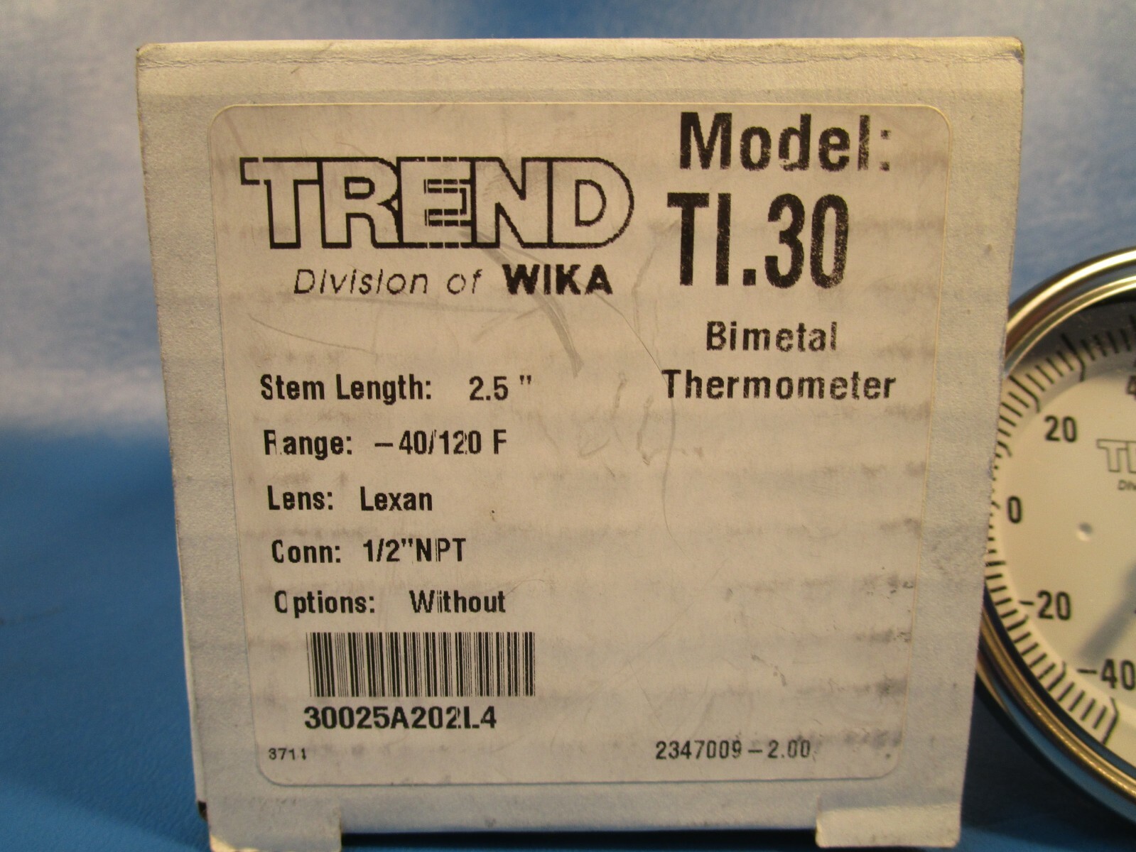 Trend Model TI30 Bimetal Thermometer for sale online | eBay