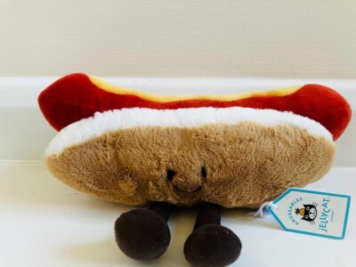 JELLYCAT I AM AMUSEABLE HOT DOG BRAND NEW WITH TAGS GENUINE AMUSEABLES ...
