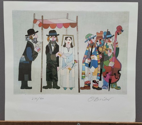 Jovan Obican S/N Print Jewish Wedding 17"×19" Judaica 1990's #272/600 ...