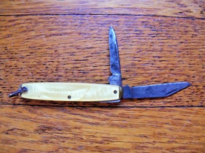 VINTAGE UTICA CUTLERY CO. UTICA N.Y. TWO BLADE FOLDING POCKET KNIFE | eBay