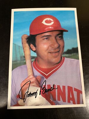 1981 Topps Johnny Bench 5x7 Photo Card | eBay