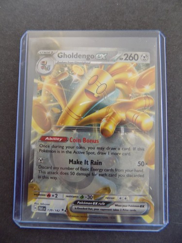 Pokémon TCG Gholdengo ex Paradox Rift 139/182 Holo Double Rare | eBay