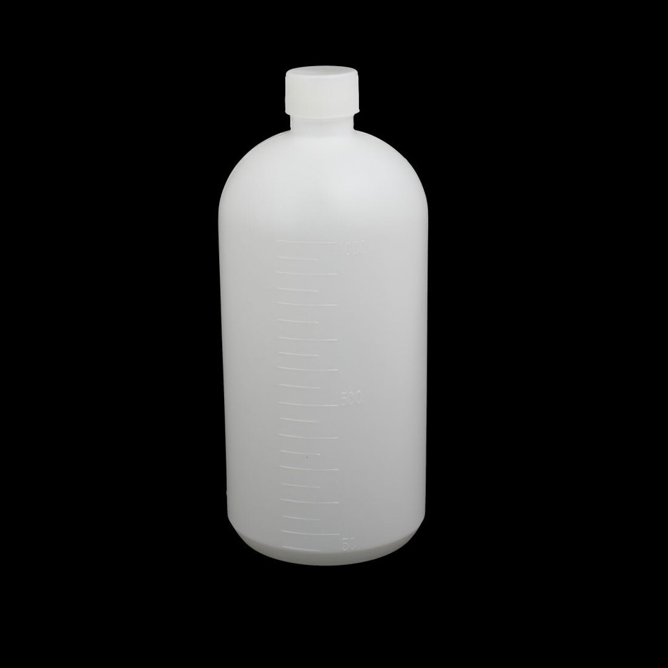 1L HDPE Plastic Narrow Mouth Liquid Chemical Reagent Sample Bottle ...