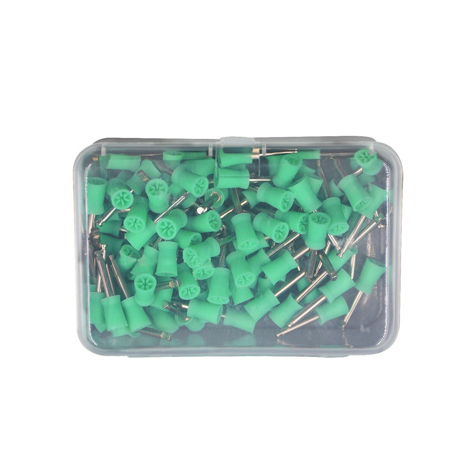 100/200pcs Dental Latch type Rubber Polishing Cups Brushes Tooth Prophy ...