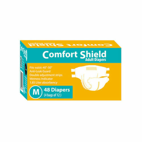 Comfort Shield Adult Diapers 48 Diapers Size M | eBay