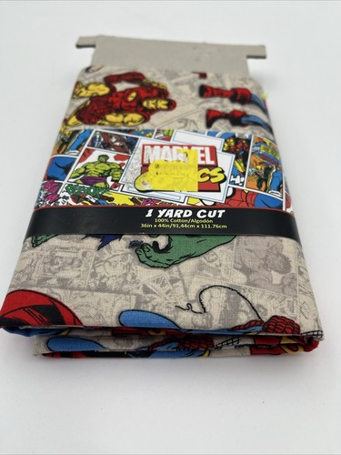 Marvel Comics Fabric 100% cotton 1 yard 36in x44in (91.44cm x111.76cm ...