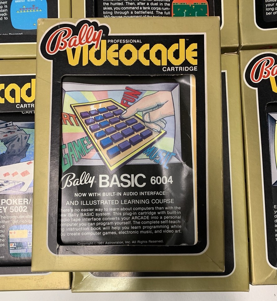 Vintage Bally Astrocade Videocade - 9 Empty Boxes Only | eBay