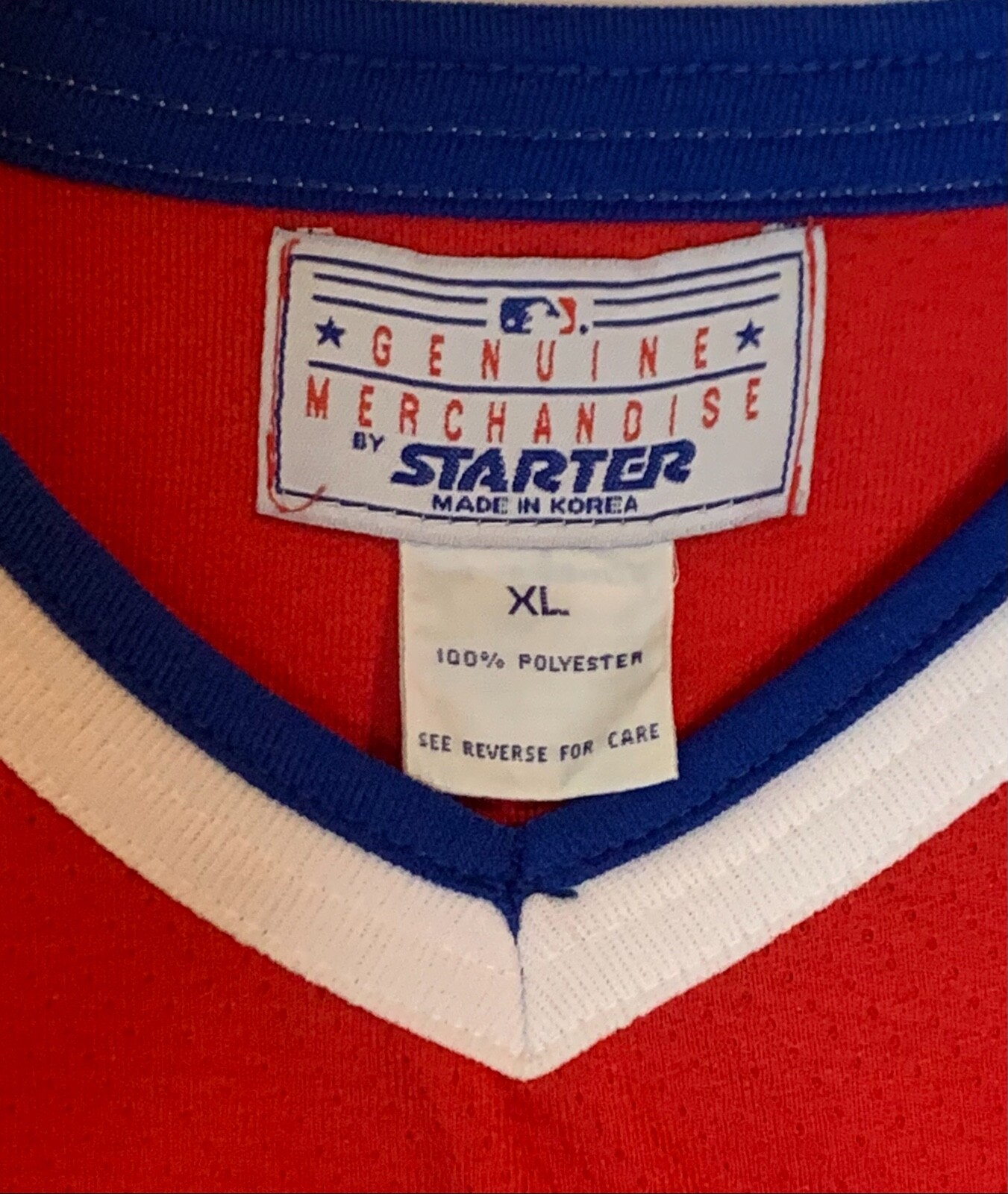 Genuine Merchandise Mens Starter Phillies Baseball V … - Gem