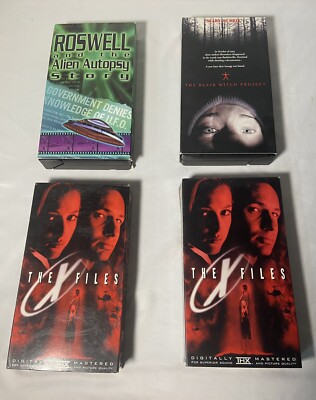 horror vhs tapes lot Alien Autopsy The Blair Witch Project The X Files ...