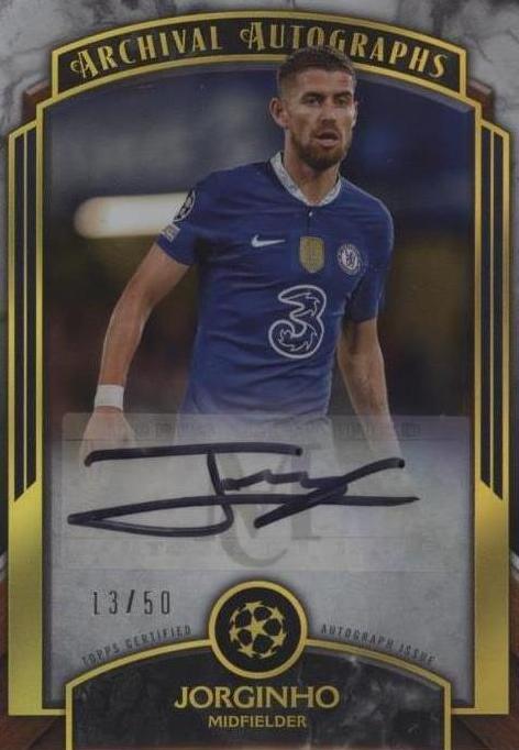 2022-23 Topps Museum Collection UCL - Archival Autographs Jorginho #AA-JOR Gold /50 (AU) for ...
