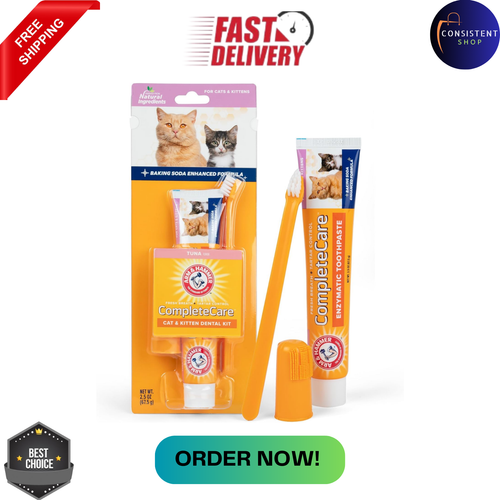 Oral Dental Care for Cat / Kitten Dental Kit Toothbrush Toothpaste ...