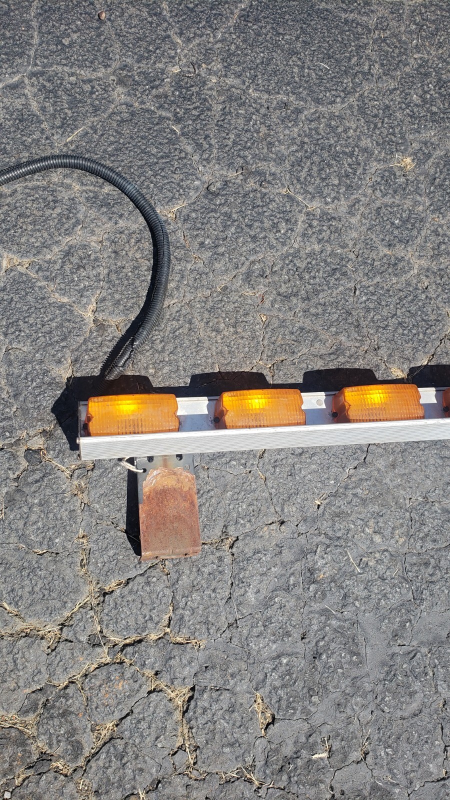 Vintage Federal Signal Signalmaster SM518A amber light bar Aluminum ...