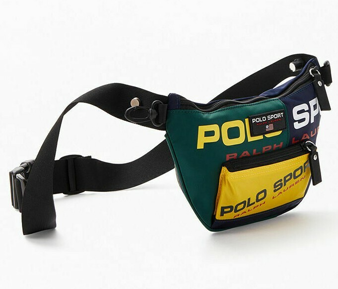 Polo Ralph Lauren Sport Crossbody Bag Fanny Pack Waist Belt Zip Stash ...