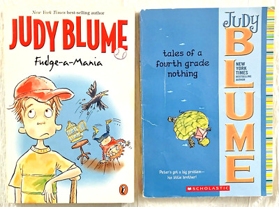 judy blume book lot of 2 Fudge A Mania (2003) & Tales of a 4 Th Grade Nothing | eBay