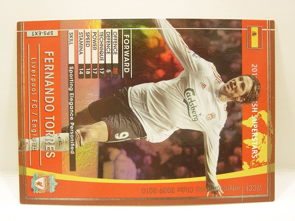 Panini WCCF 2009-10 SPS Fernando Torres 1984 Spain No.9 Liverpool FC ...