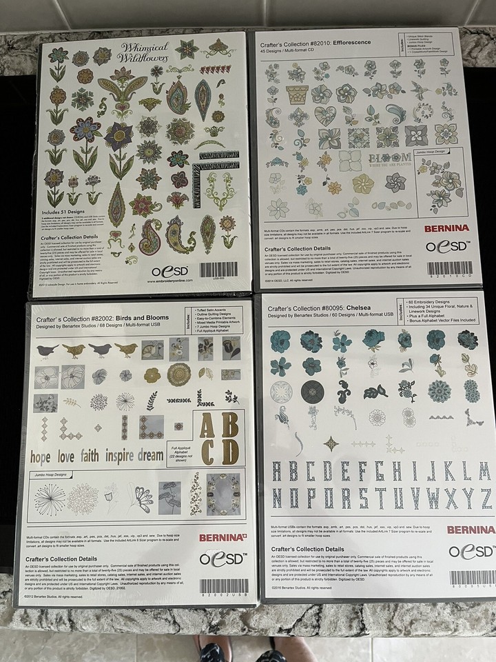 Bernina OESD Machine Embroidery Designs New Free Ship | eBay