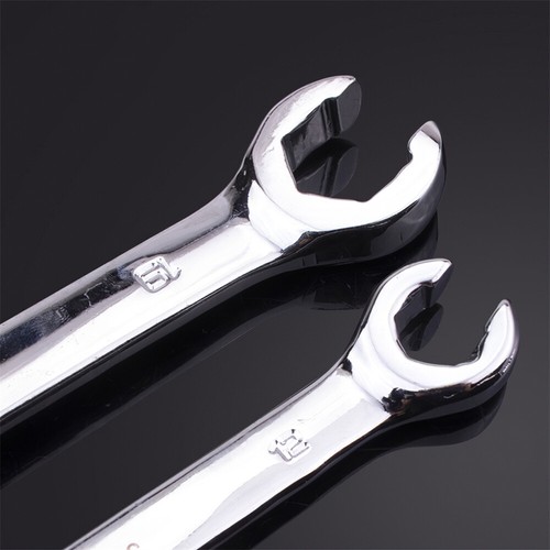 2X Strong Flare Nut Wrench Open-Ended Brake Pipe Spanner set 9mm, 8mm ...