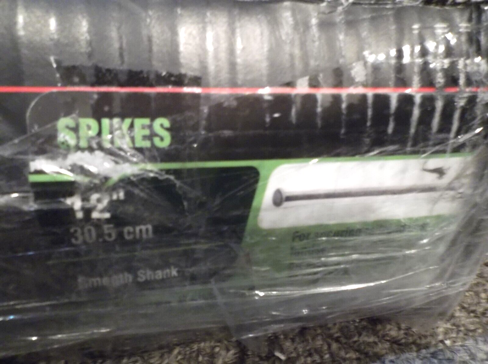 20 NAILS LANDSCAPE SPIKES 3/8 12 in inch 12" GARDEN BORDER LOG CABIN ...