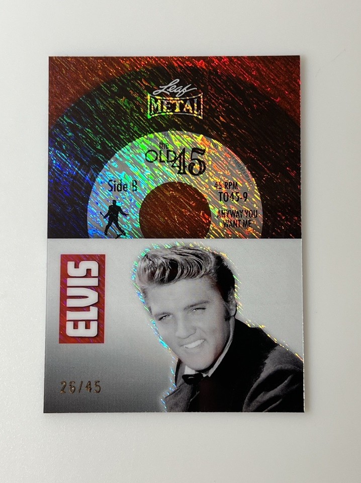 2024 Leaf Metal Elvis Presley Icon Collection The Old 45 Love Me Tender ...