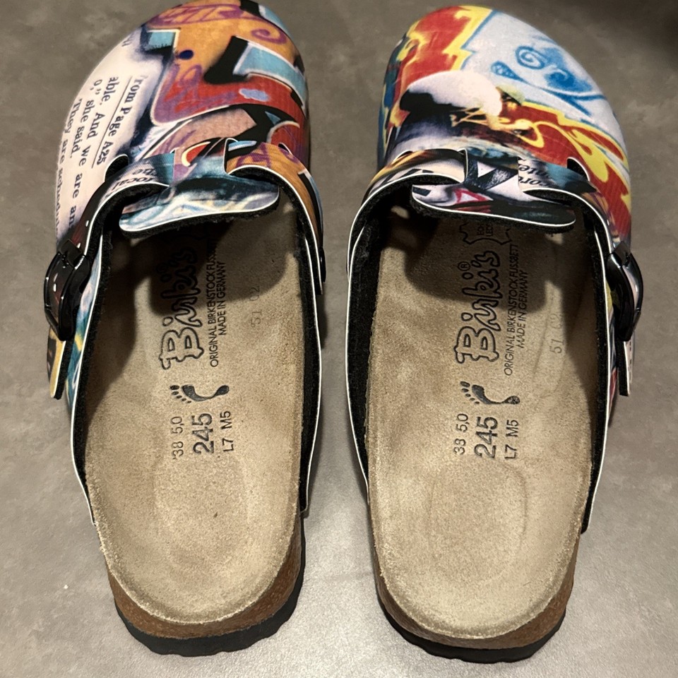 Birki's by Birkenstock Graffiti Clog Excellent Used Condition Size 38 ...