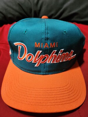 Miami Dolphins Script Snapback Sports Specialties Twill Vintage Youngan ...