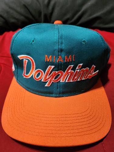 Miami Dolphins Script Snapback Sports Specialties Twill Vintage Youngan ...
