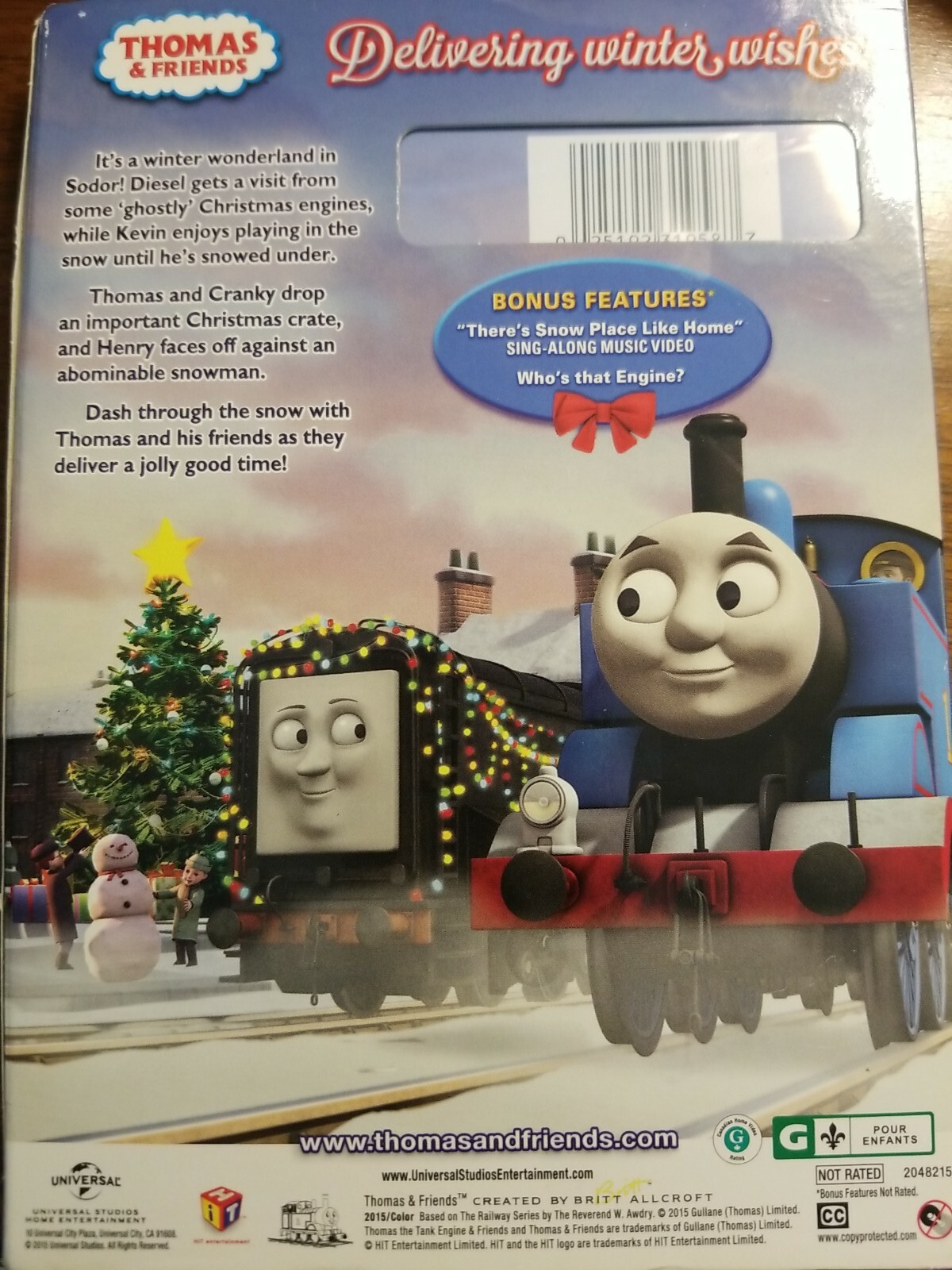 DVD Thomas and Friends Christmas Carol HOLIDAYS CHRISTMAS 2015 ...