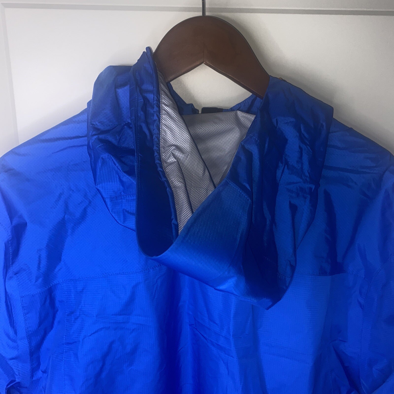 Orvis Mens Trout Bum Jacket Large Blue Lightweight Hooded Windbreaker ...