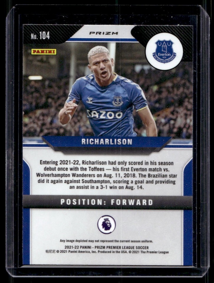 2021 Panini Prizm Silver Richarlison #104 | eBay