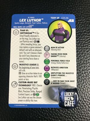DC Heroclix Justice League Unlimited 025.06 Lex Luthor Team Up Card | eBay