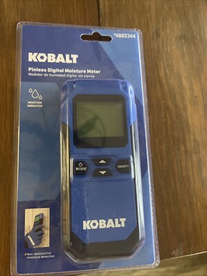 Kobalt Pinless Digital Moisture Indicator Meter w/ LCD Display 4882344 ...